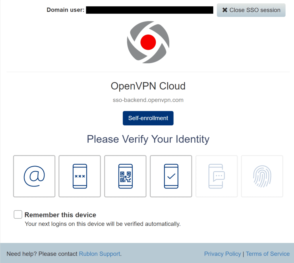 Multi Factor Authentication Mfa2fa For Openvpn Cloud Rublon