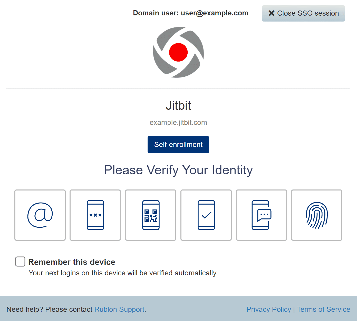Multi Factor Authentication Mfa2fa For Jitbit Rublon