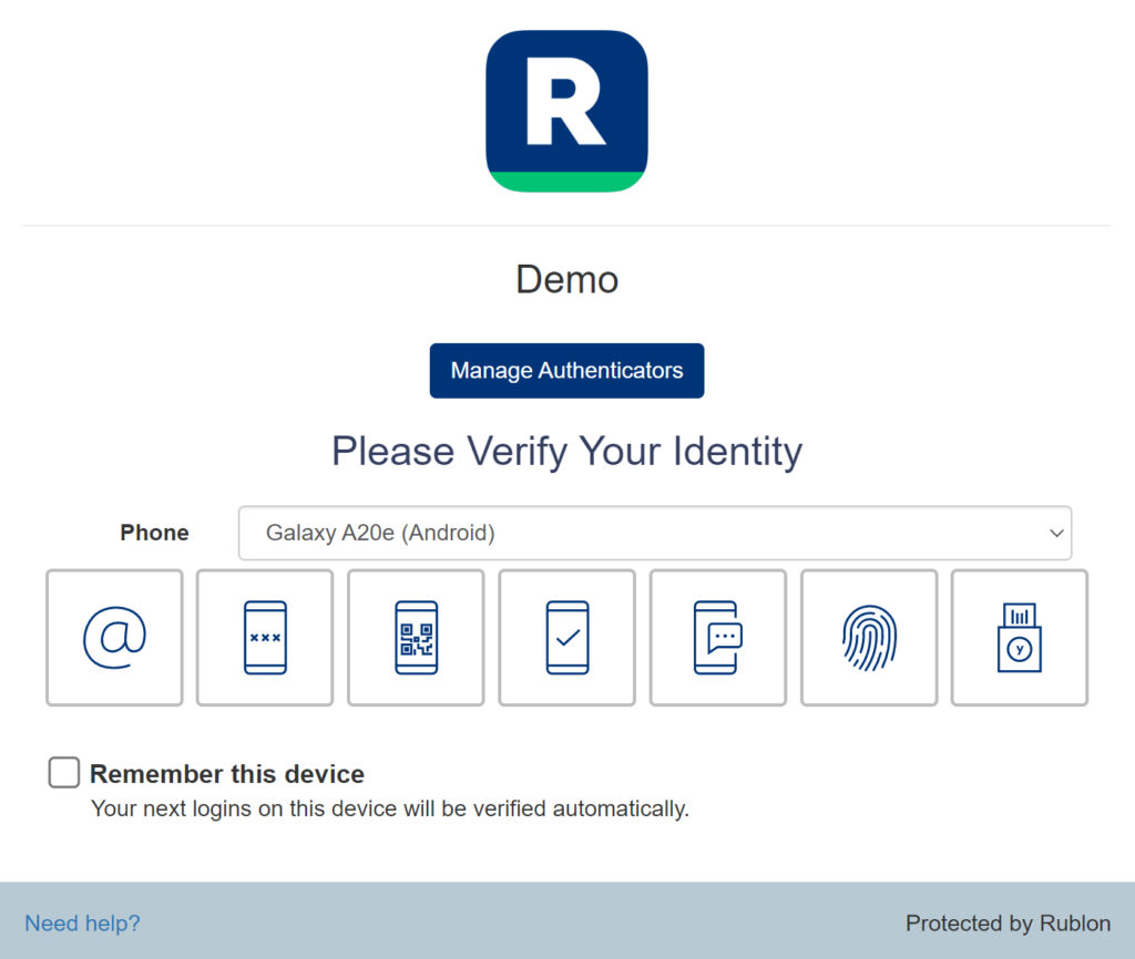 Rublon Prompt And Multi Factor Authentication Rublon User Guide