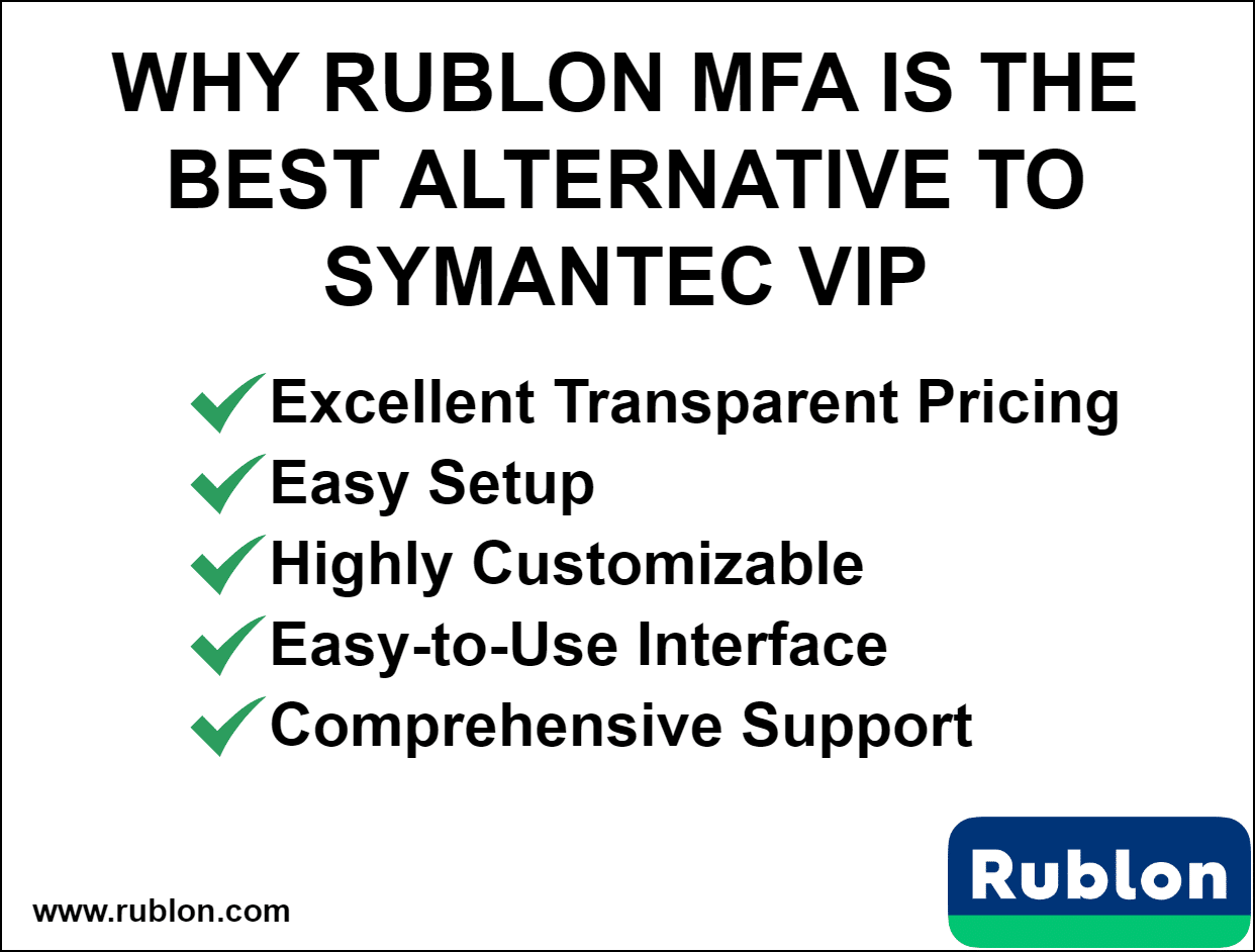 Best MFA Alternative to Symantec VIP in 2026 - Rublon