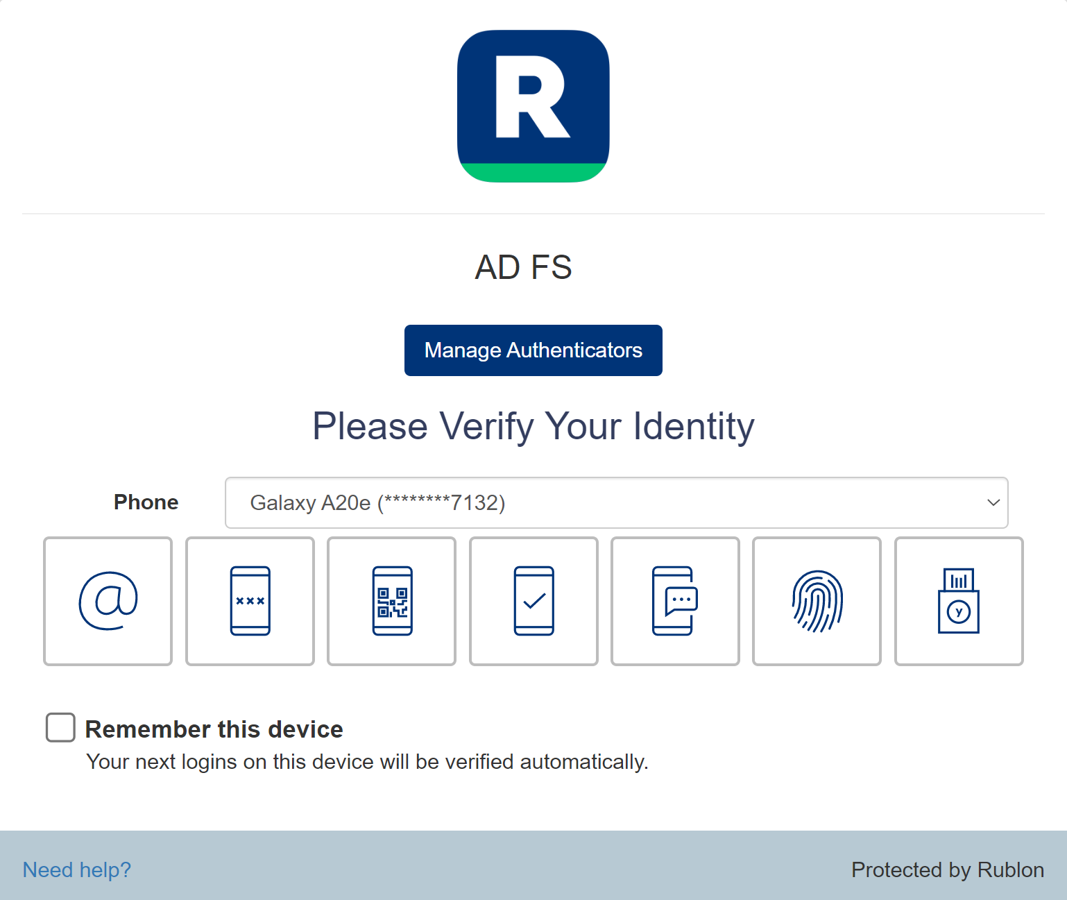 Multi Factor Authentication 2famfa For Microsoft Ad Fs Rublon