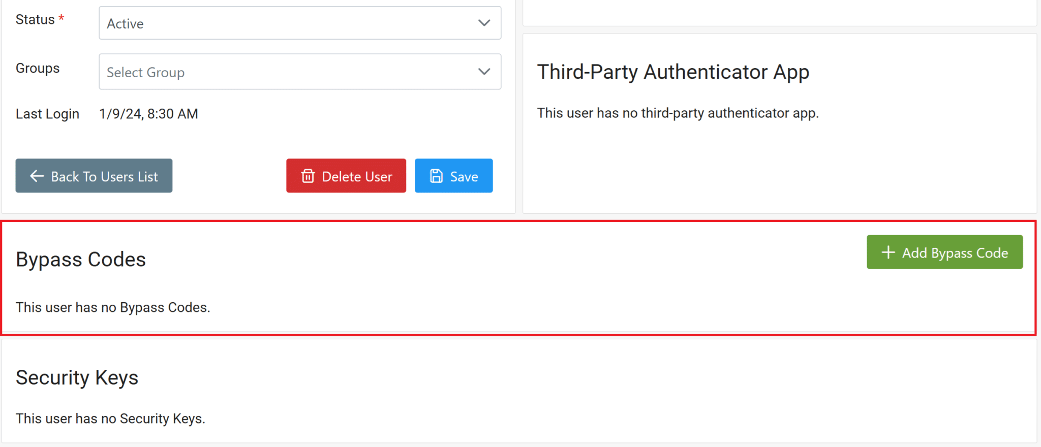 Announcing Bypass Codes