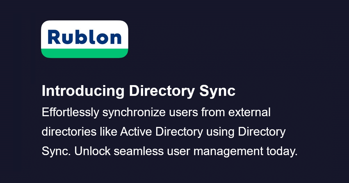 Directory Sync Seamlessly Synchronize Users From External Directories