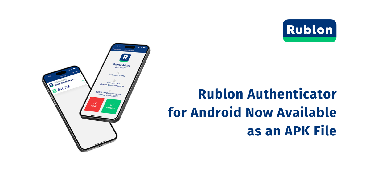 Rublon Authenticator for Android Now Available as an APK File